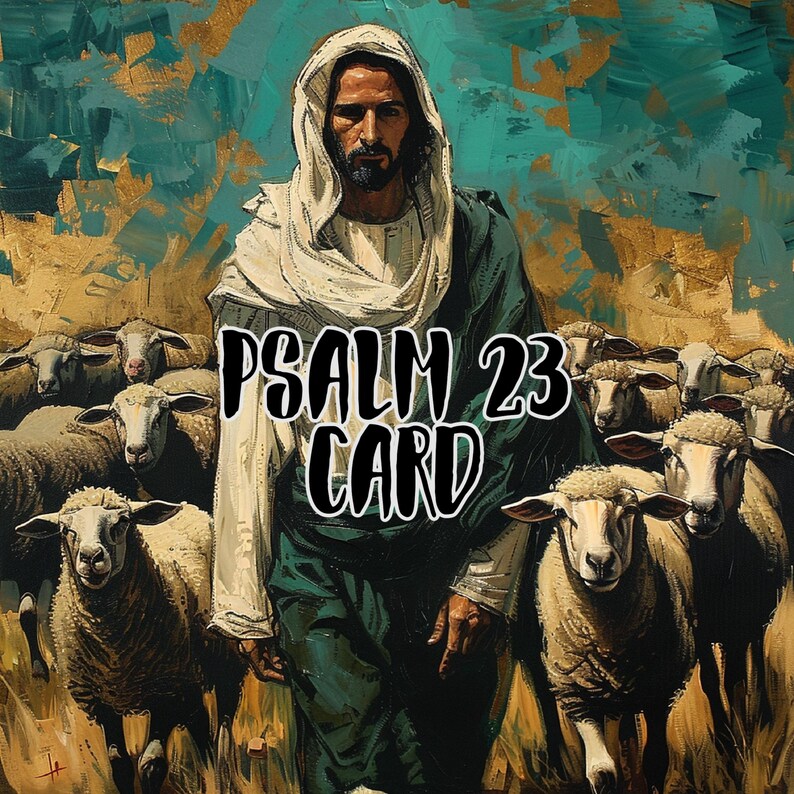 Psalm 23 Journaling Card-shepherd - Etsy