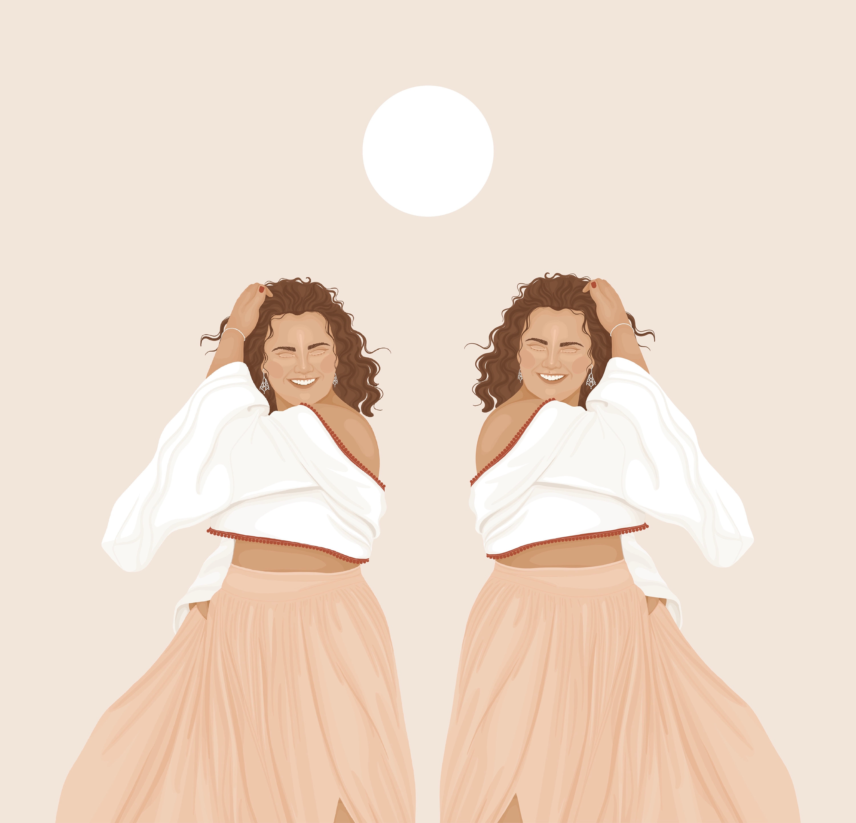 Custom 1 Person Illustration Portrait Facial Details - Etsy Australia