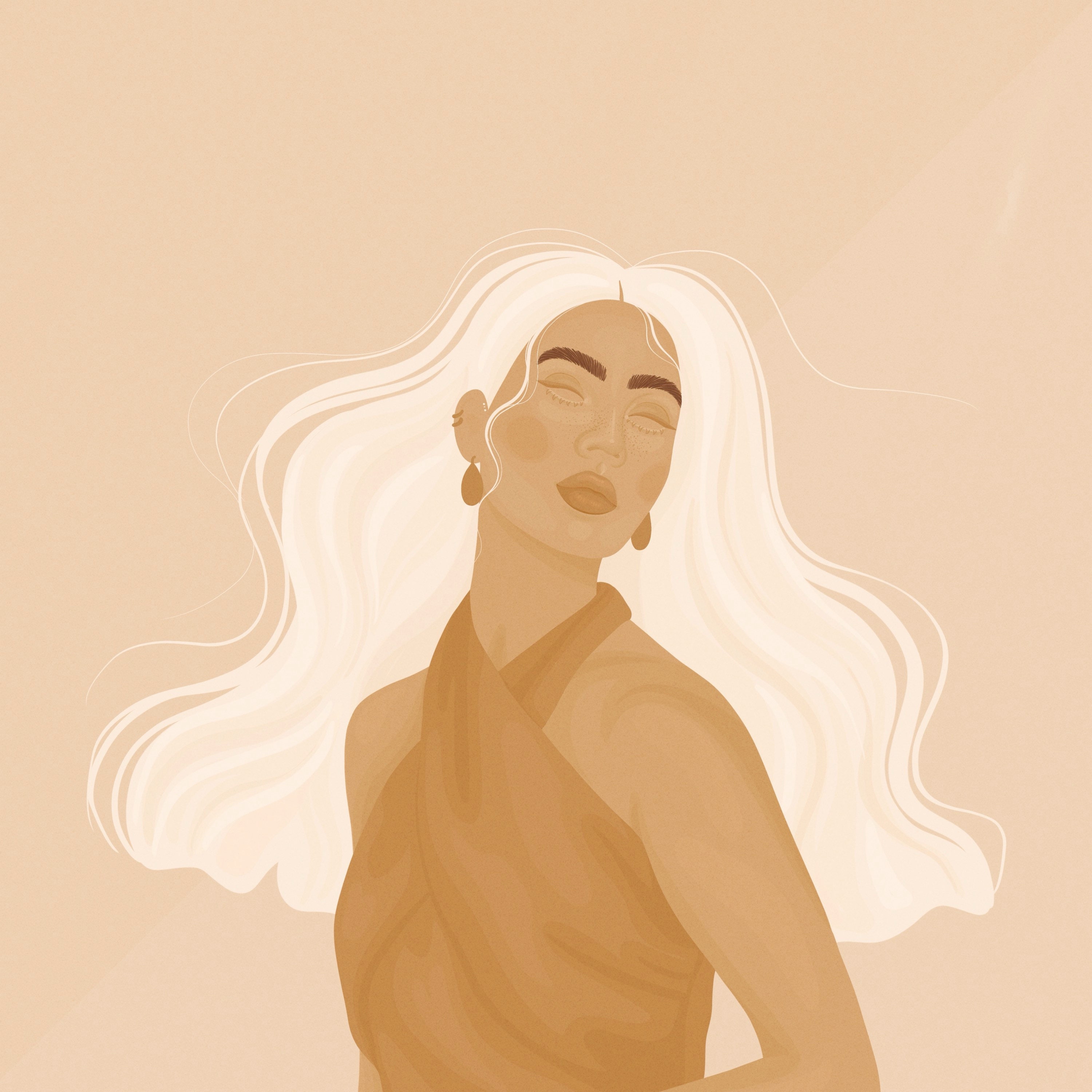 Custom 1 Person Illustration Portrait Facial Details | Etsy