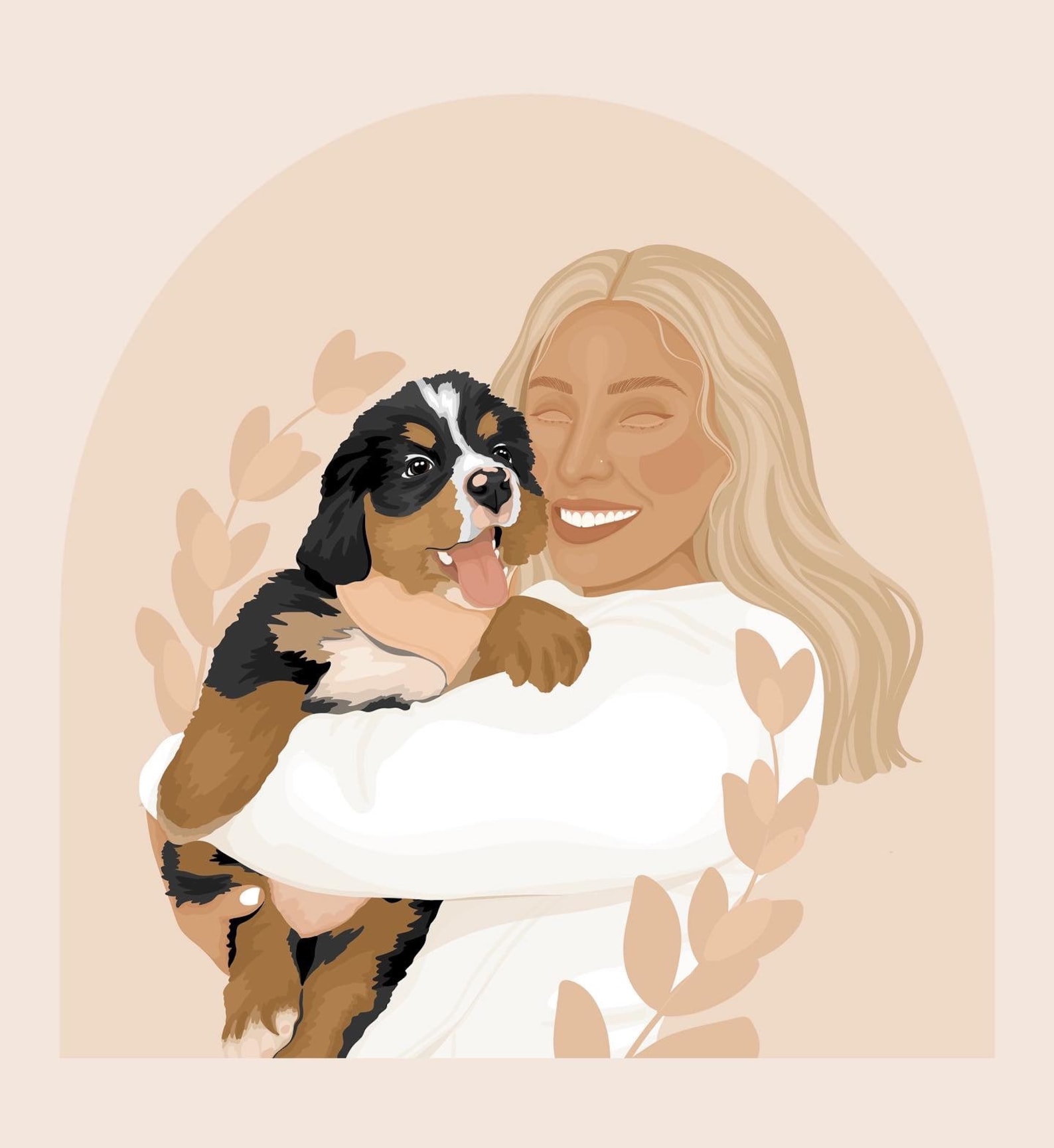 Custom Detailed 2 Person Illustration Portrait Facial | Etsy