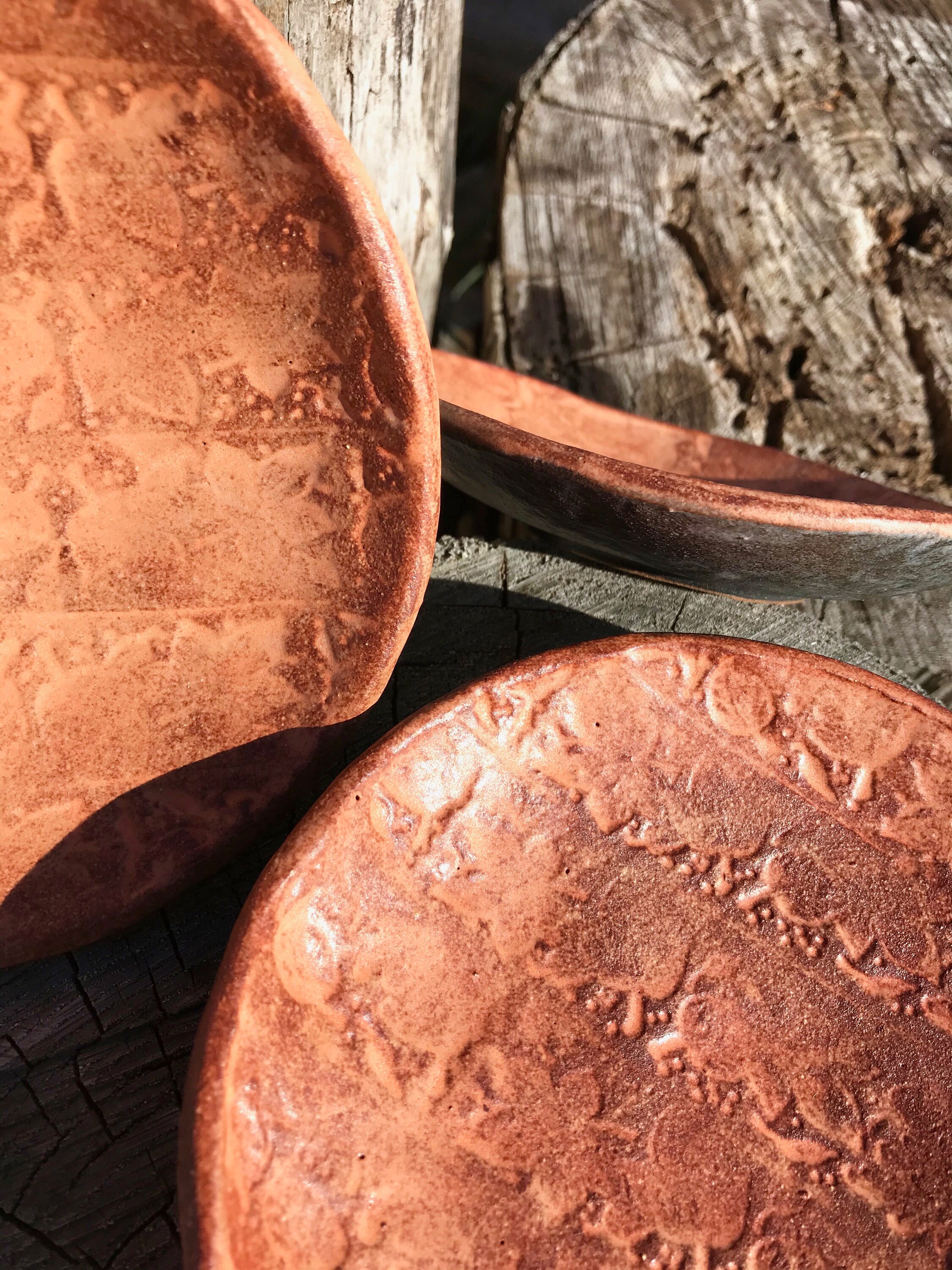 Small Side Dish Four Plate Set Light Fall Leaf Design - Etsy