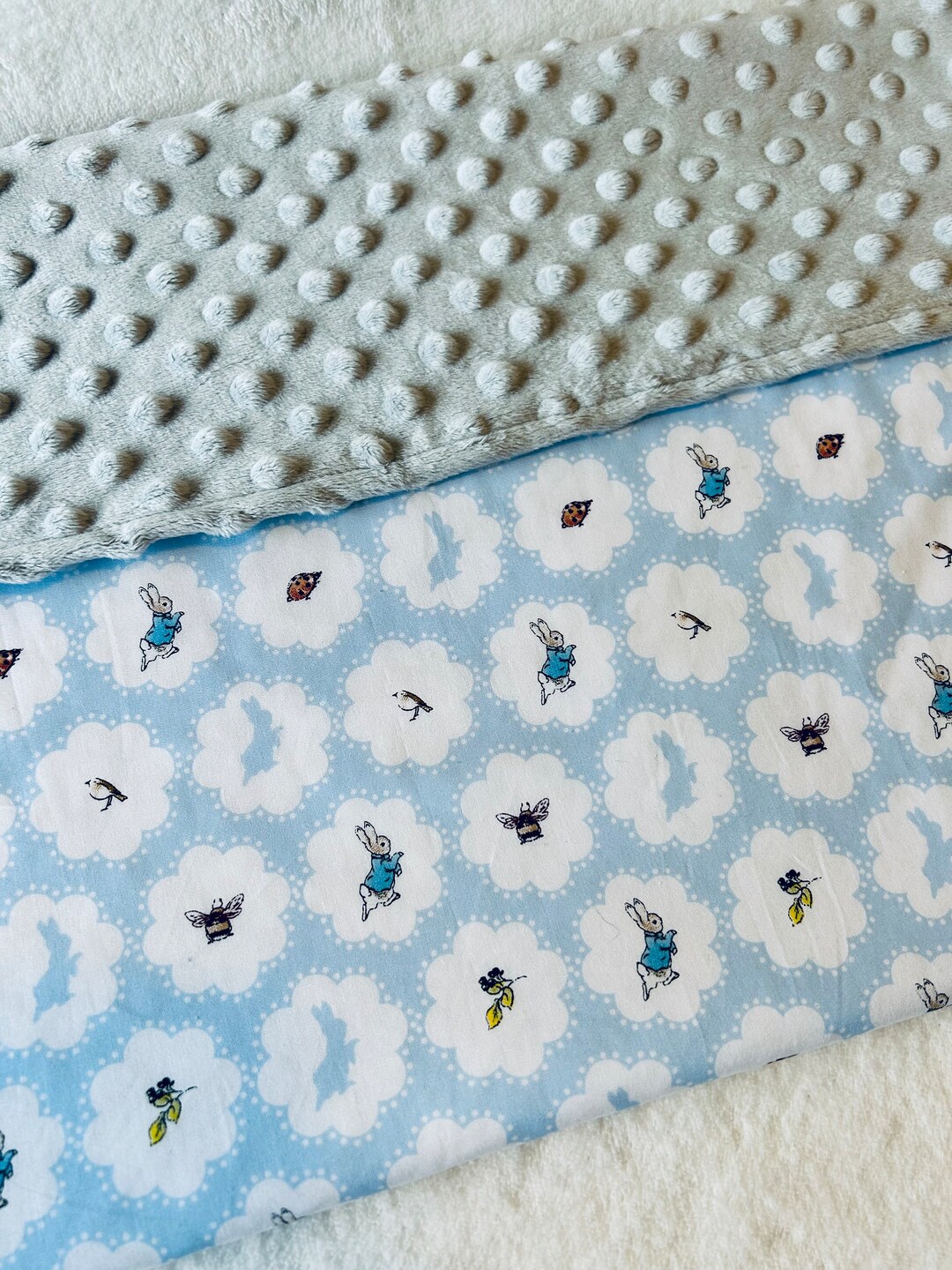 Peter Rabbit Beatrix Potter Baby Blanket Stroller or Receiving Blanket ...