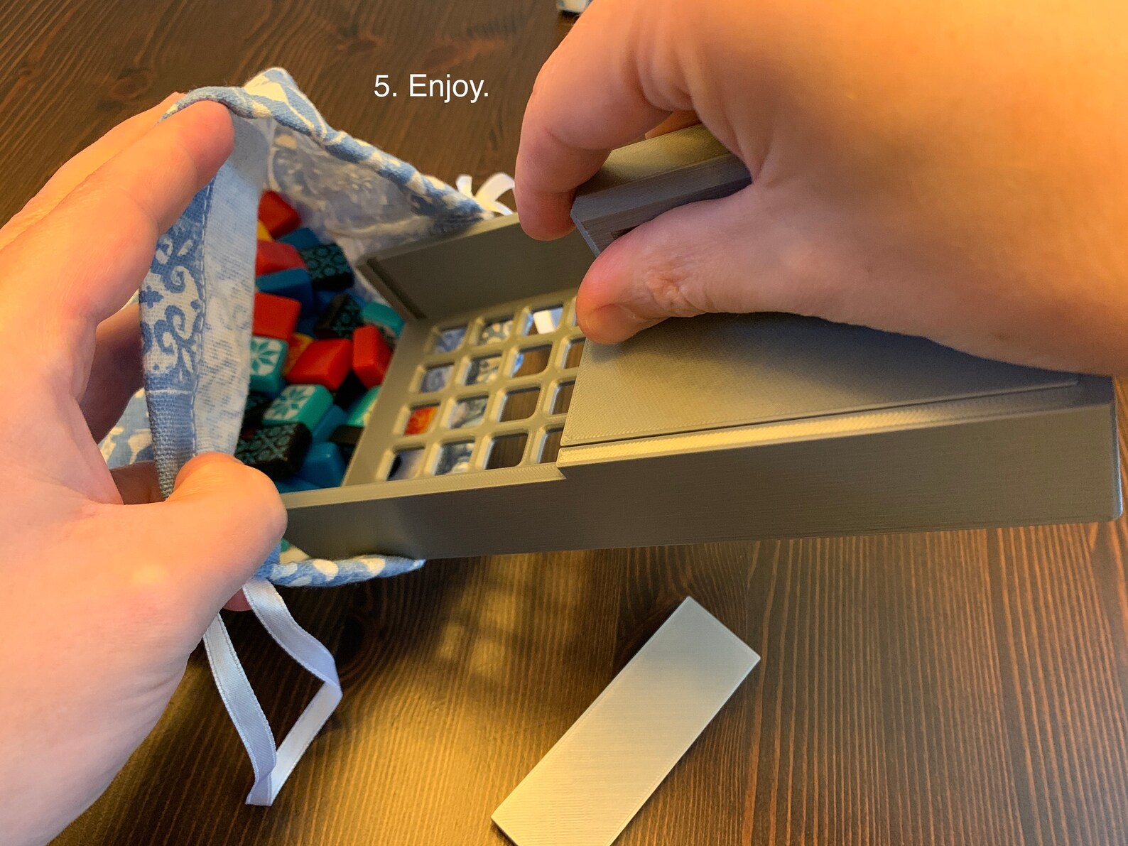 Azul Board Game Organizer Insert With Crystal Mosaic Expansion (STL ...