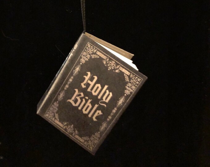 Holy Bible Miniature Book Christmas Ornament - Etsy