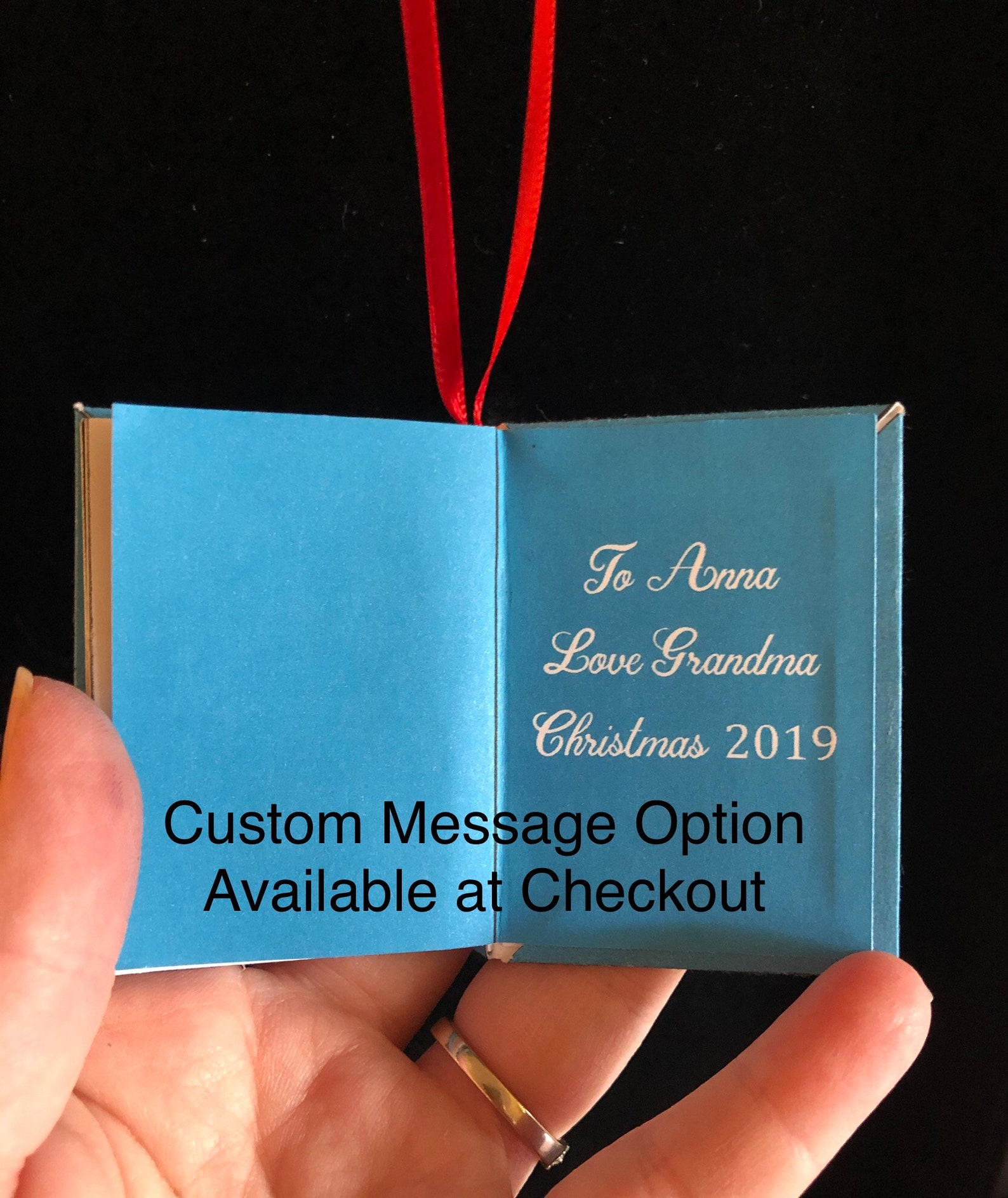A Christmas Carol by Charles Dickens Miniature Book Christmas Ornament ...