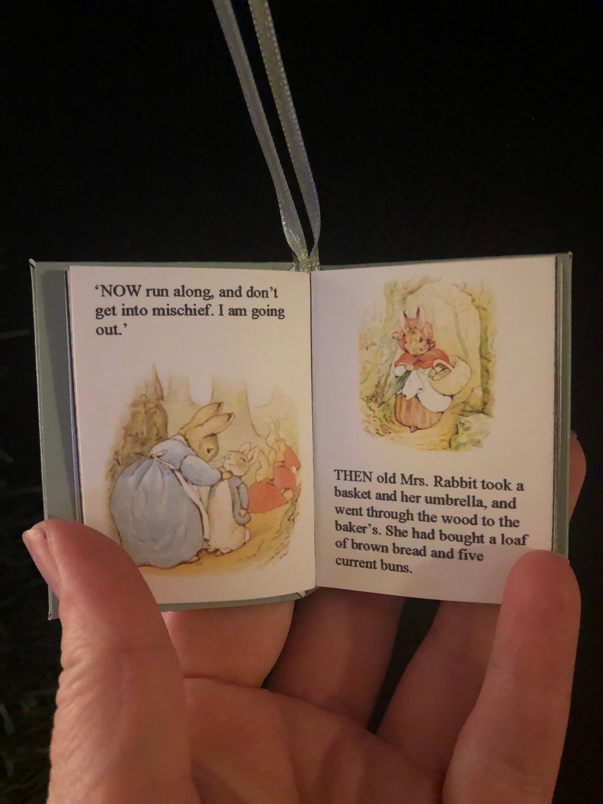The Tale of Peter Rabbit Miniature Book Christmas Ornament - Etsy