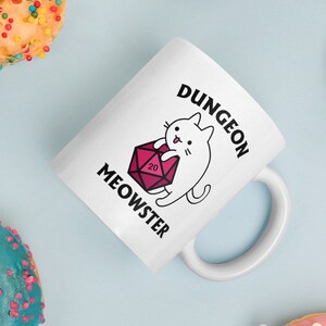 Dungeon Meowster Mug | Funny Dnd Dungeon Master Gift for Cat Lovers - Etsy