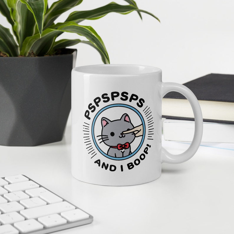 Pspspsps and I Boop the Snoot Cat Mug Cute Gift for Cat - Etsy