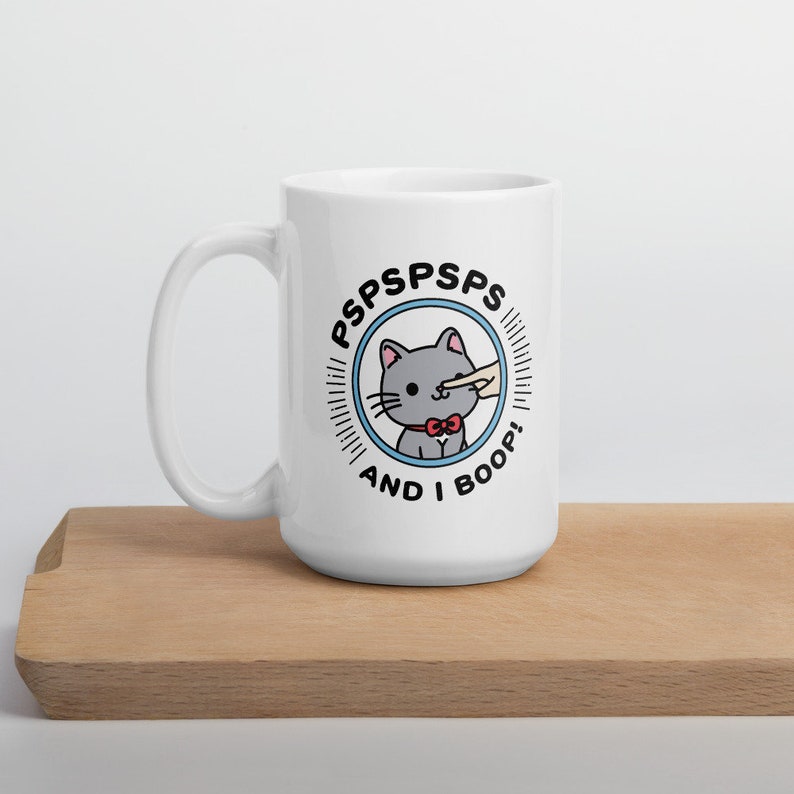 Pspspsps and I Boop the Snoot Cat Mug Cute Gift for Cat - Etsy
