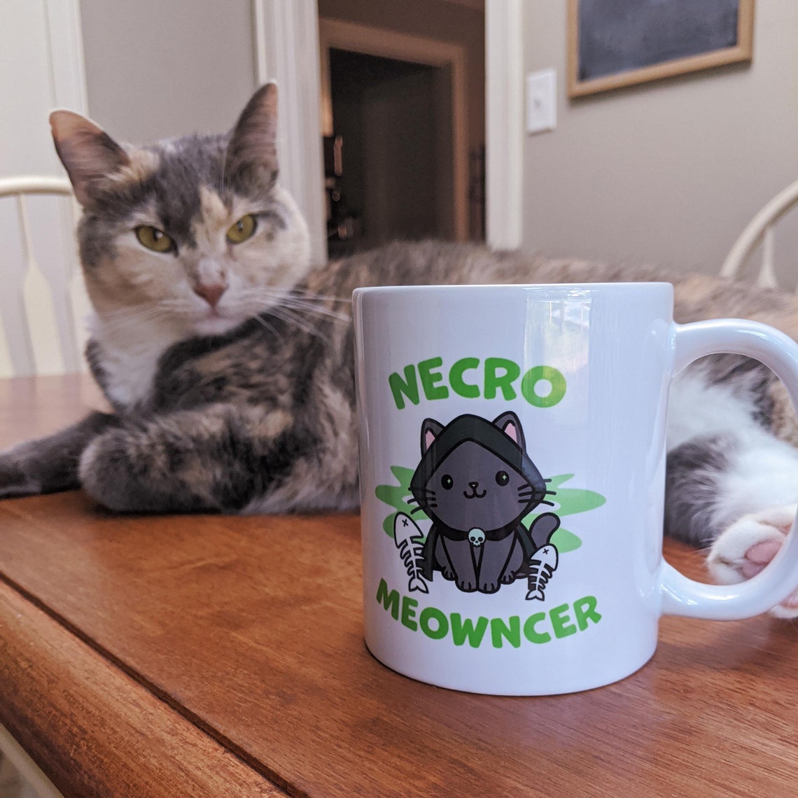 Necromeowncer Mug Cat Necromancer Fantasy Tabletop RPG - Etsy