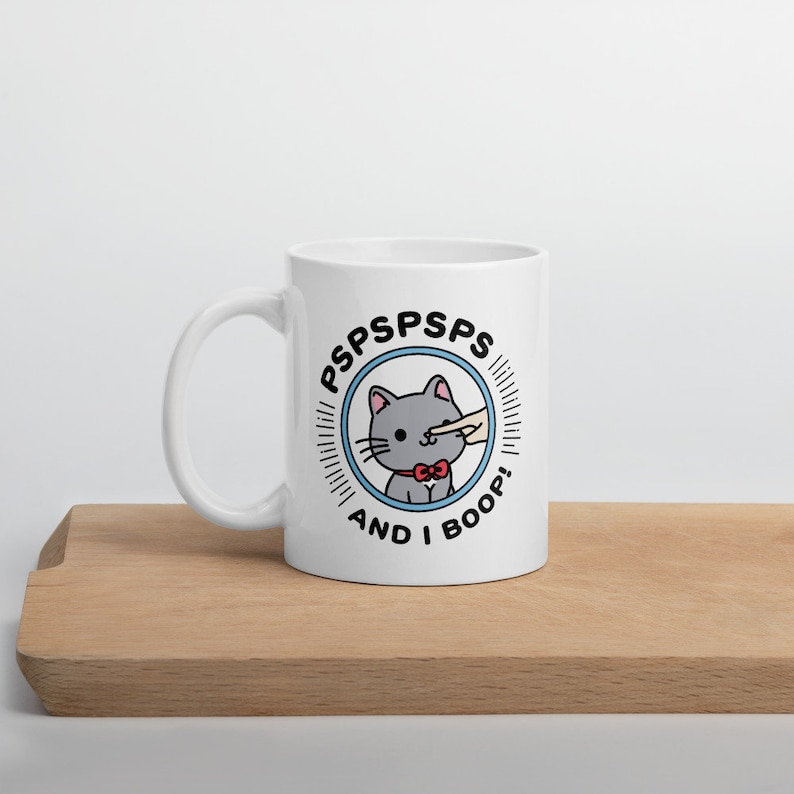 Pspspsps and I Boop the Snoot Cat Mug Cute Gift for Cat - Etsy