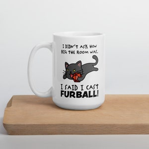 I Said I Cast Furball Dnd Cat Mug Dungeon Master Gift - Etsy