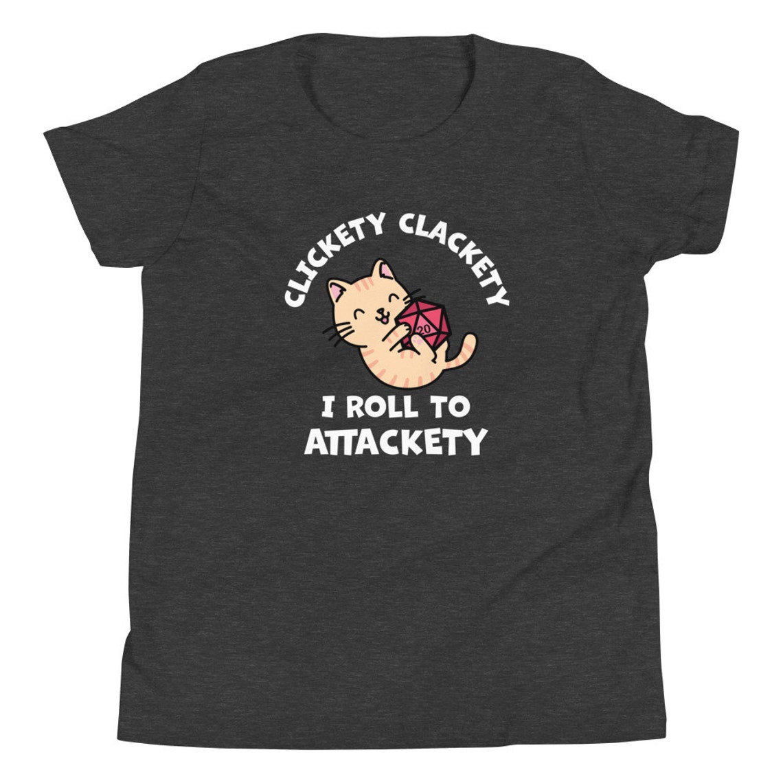 Clickety Clackety I Roll to Attackety Kid's Shirt Dnd - Etsy