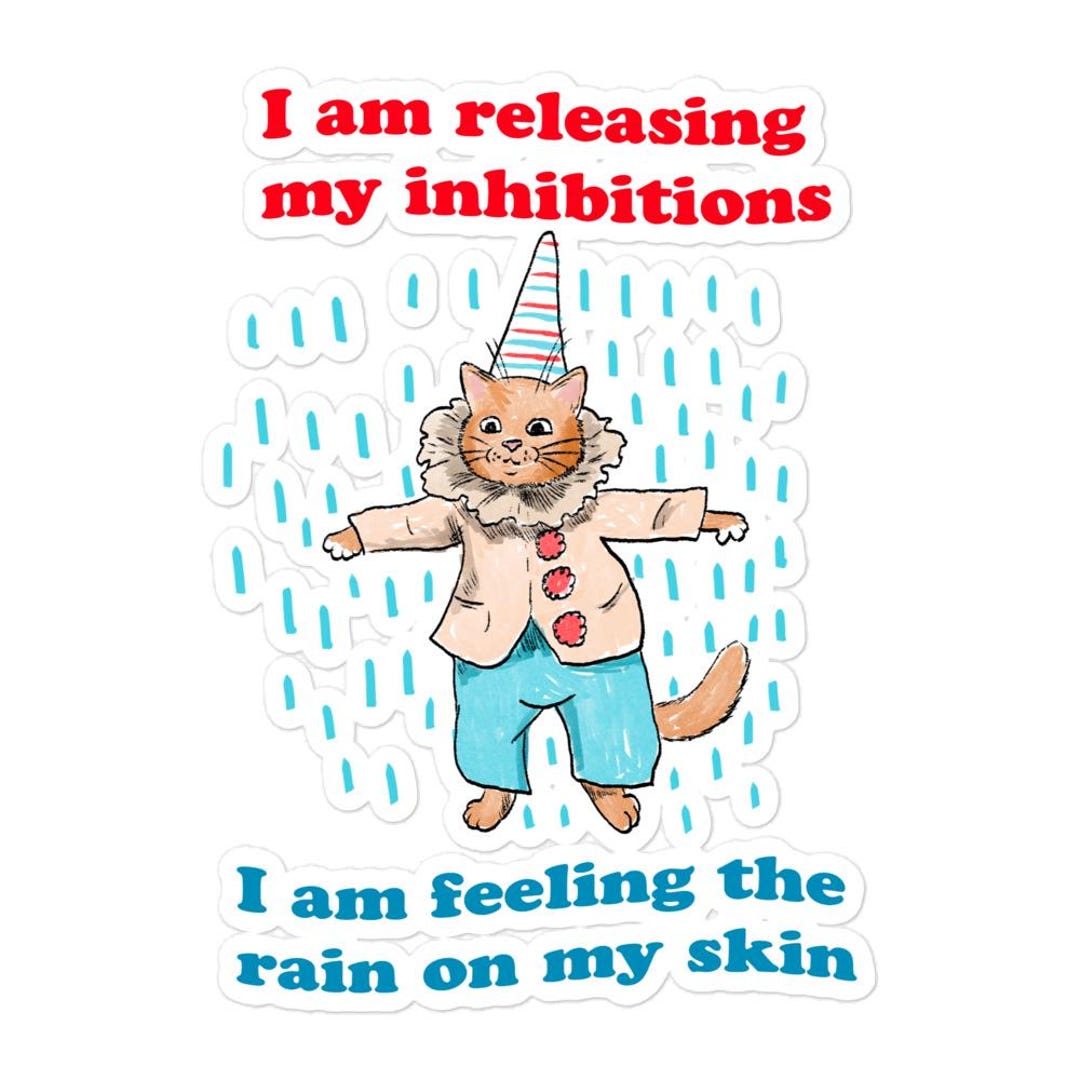 Release Your Inhibitions Bubble-free Stickers - Etsy