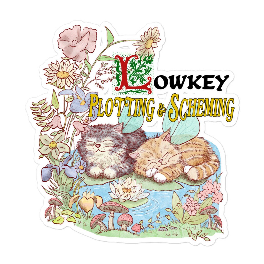 Plotting and Scheming Bubble-free Stickers - Etsy