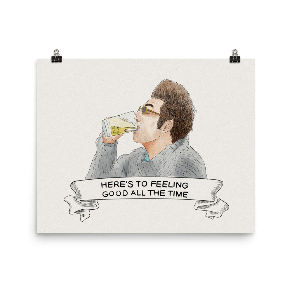 Here's to Feeling Good All the Time seinfeld Poster - Etsy