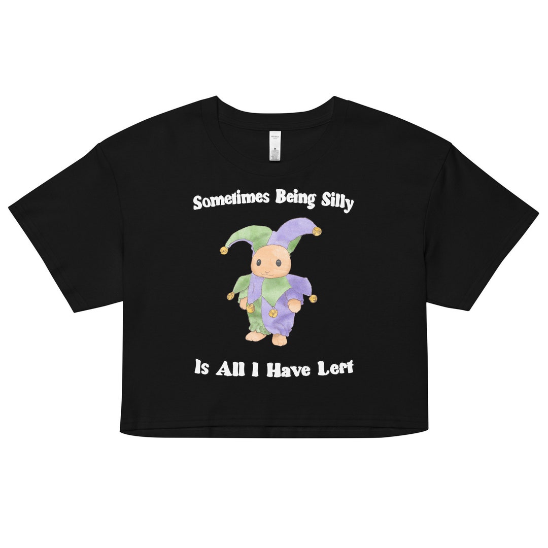 Being Silly Women’s Crop Top (black Only) - Etsy