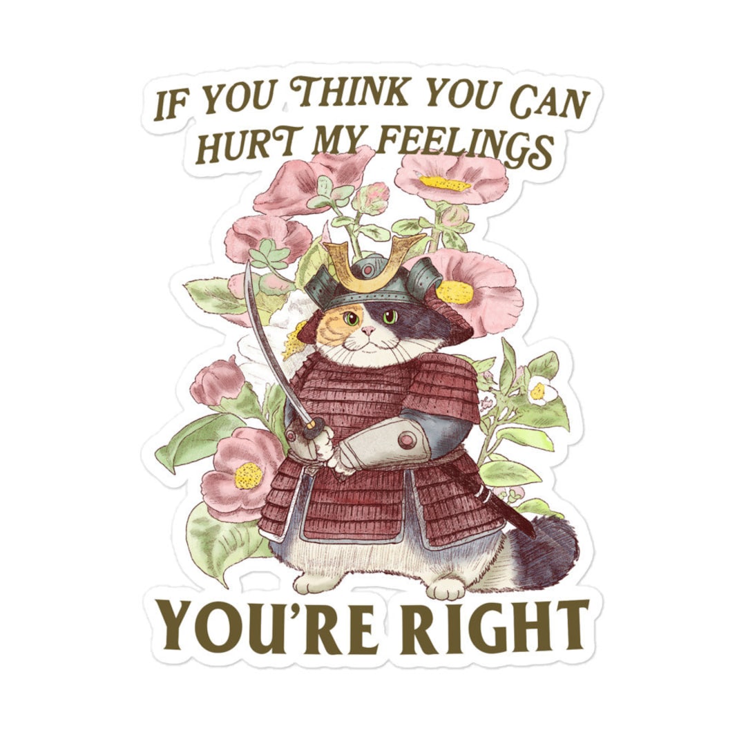 Hurt Feelings Bubble-free Stickers - Etsy