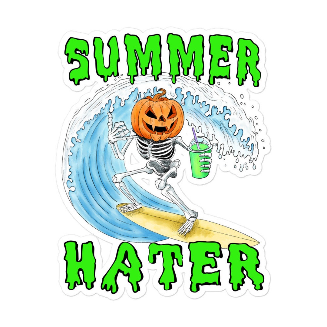 Summer Hater Bubble-free Stickers - Etsy