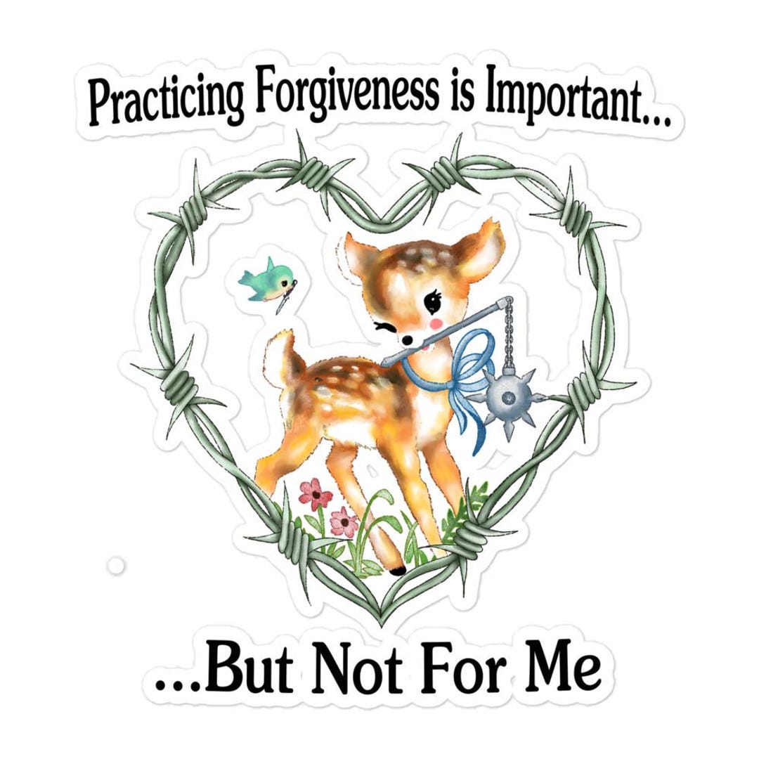 Practice Forgiveness Bubble-free Stickers - Etsy
