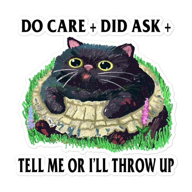 Tell Me Bubble-free Stickers - Etsy