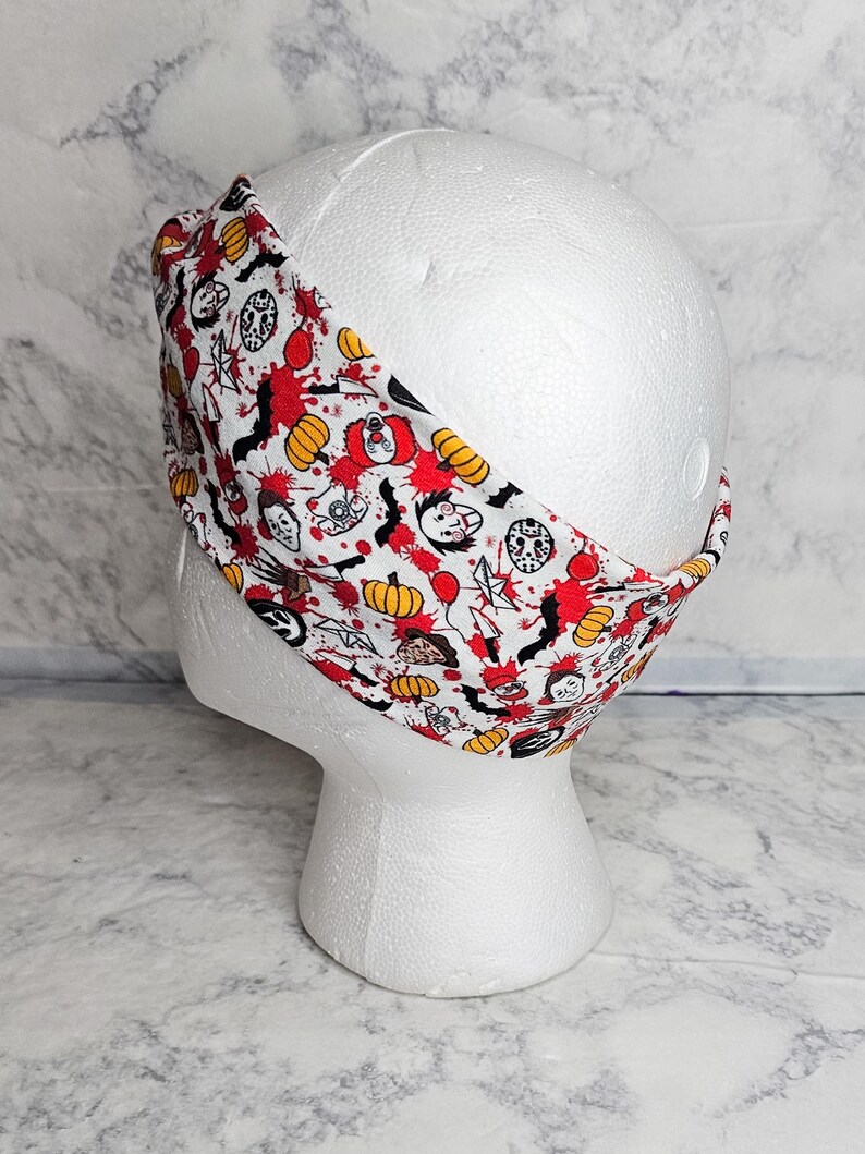 Horror Movie Icons and Blood Splatter Halloween Faux Knot Headbands - Etsy