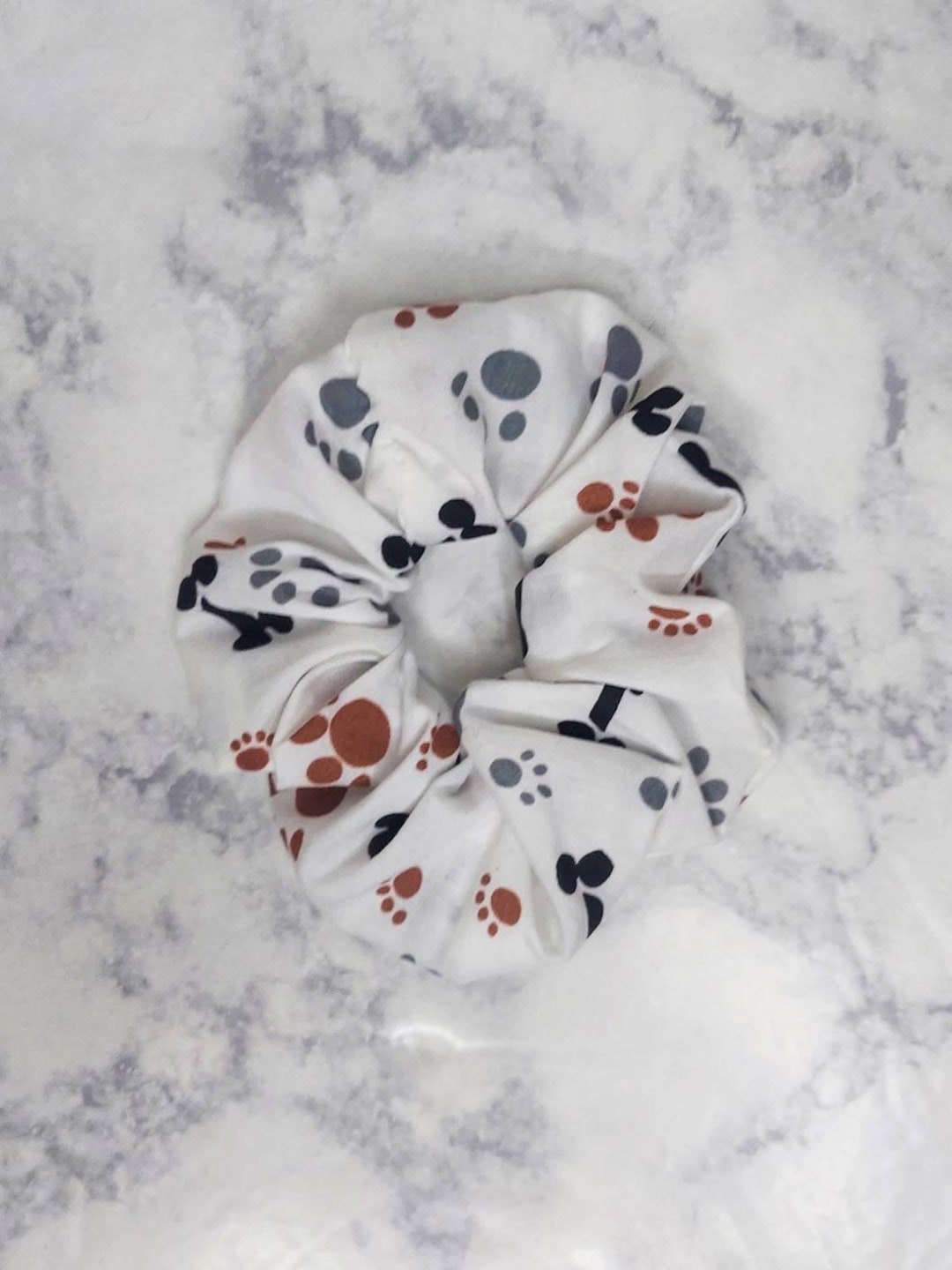 Paw Prints Hair Scrunchies Dog Mom Scrunchie Dog Lover Hair Scrunchies ...
