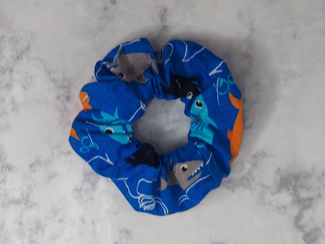 Kid's Shark Hair Scrunchie Ocean Hair Accessories Beach Apparel Hair ...