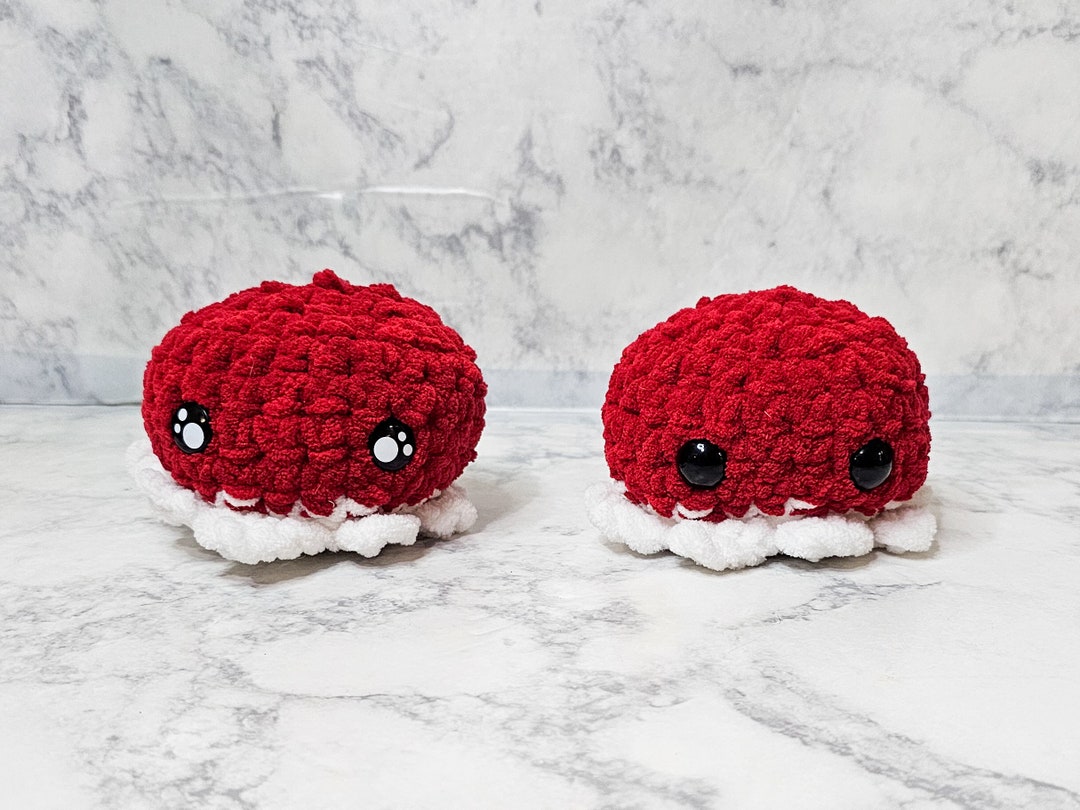 Christmas Crochet Octopus Santa Yarn Octopus Hand Sized Amigurumi ...