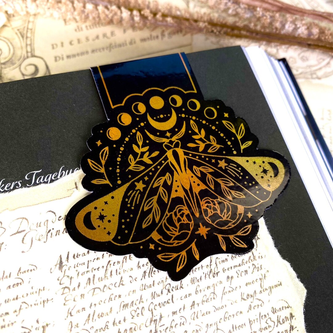 Magnetic Bookmark, Luna Moth, Foiled, Metallic, Holographic, Moth - Etsy UK