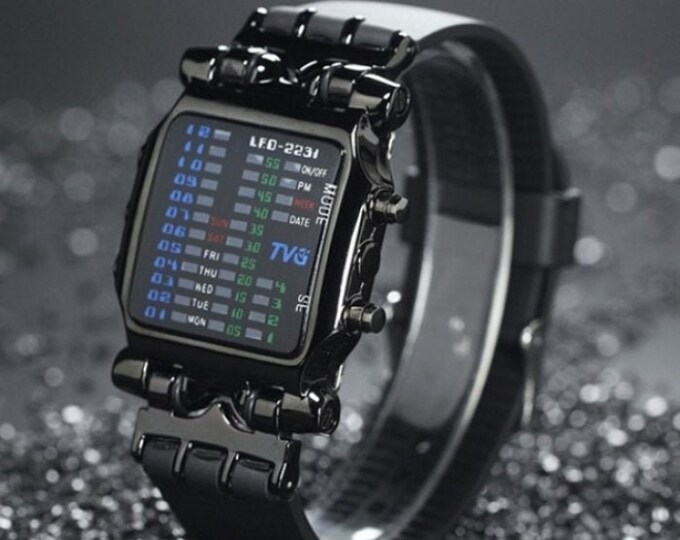 Neon-illuminated Clock Visual Effects Neon Idea the Perfect - Etsy