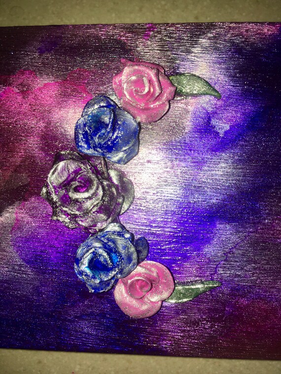 Home & Living Boxes & Bins Hand painted box Wooden Box 3D Roses Clay ...