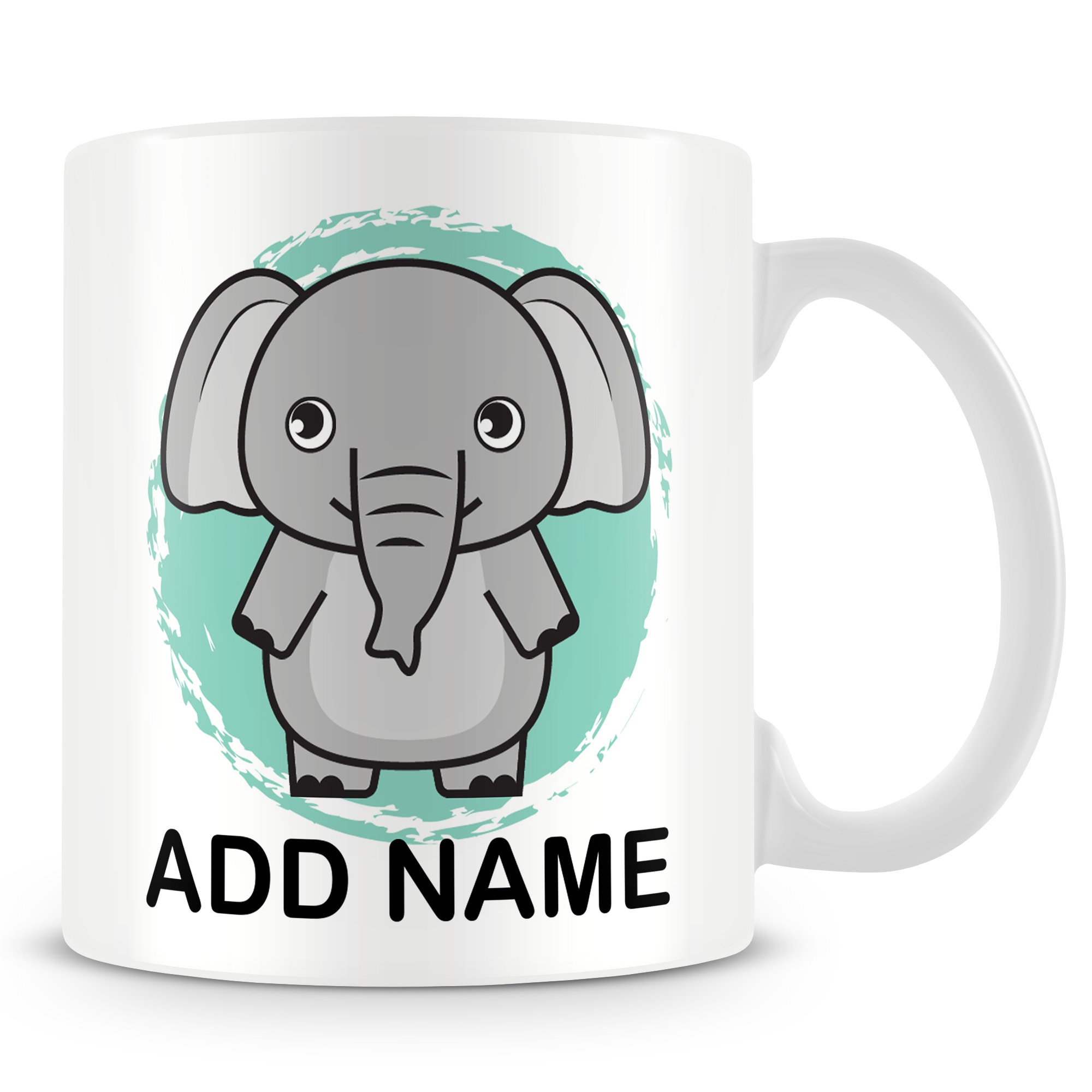 Elephant Mug Personalised Cup With Name Gift for Kids | Etsy