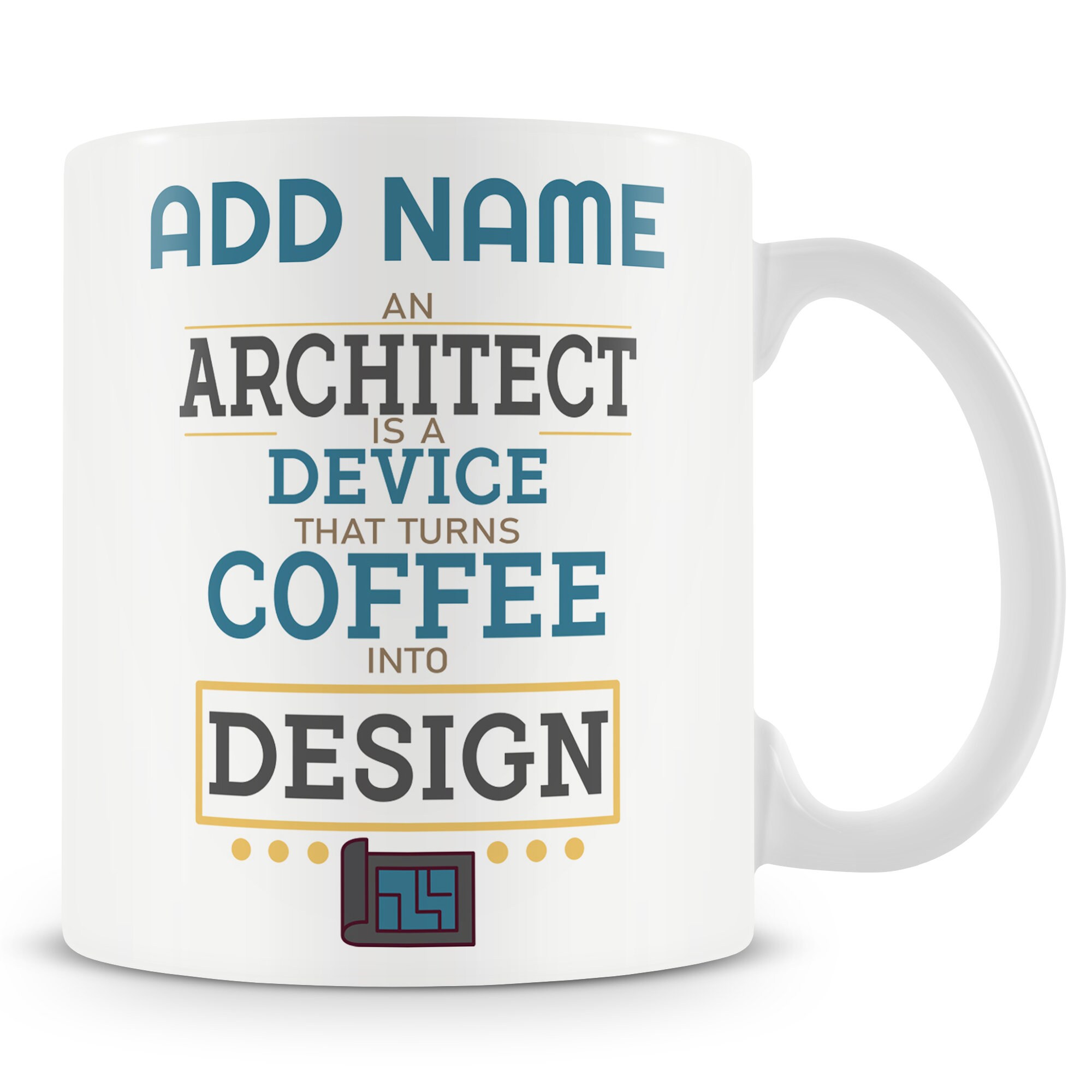 Architect Mug Personalised Gift Coffee Into Design Architect - Etsy