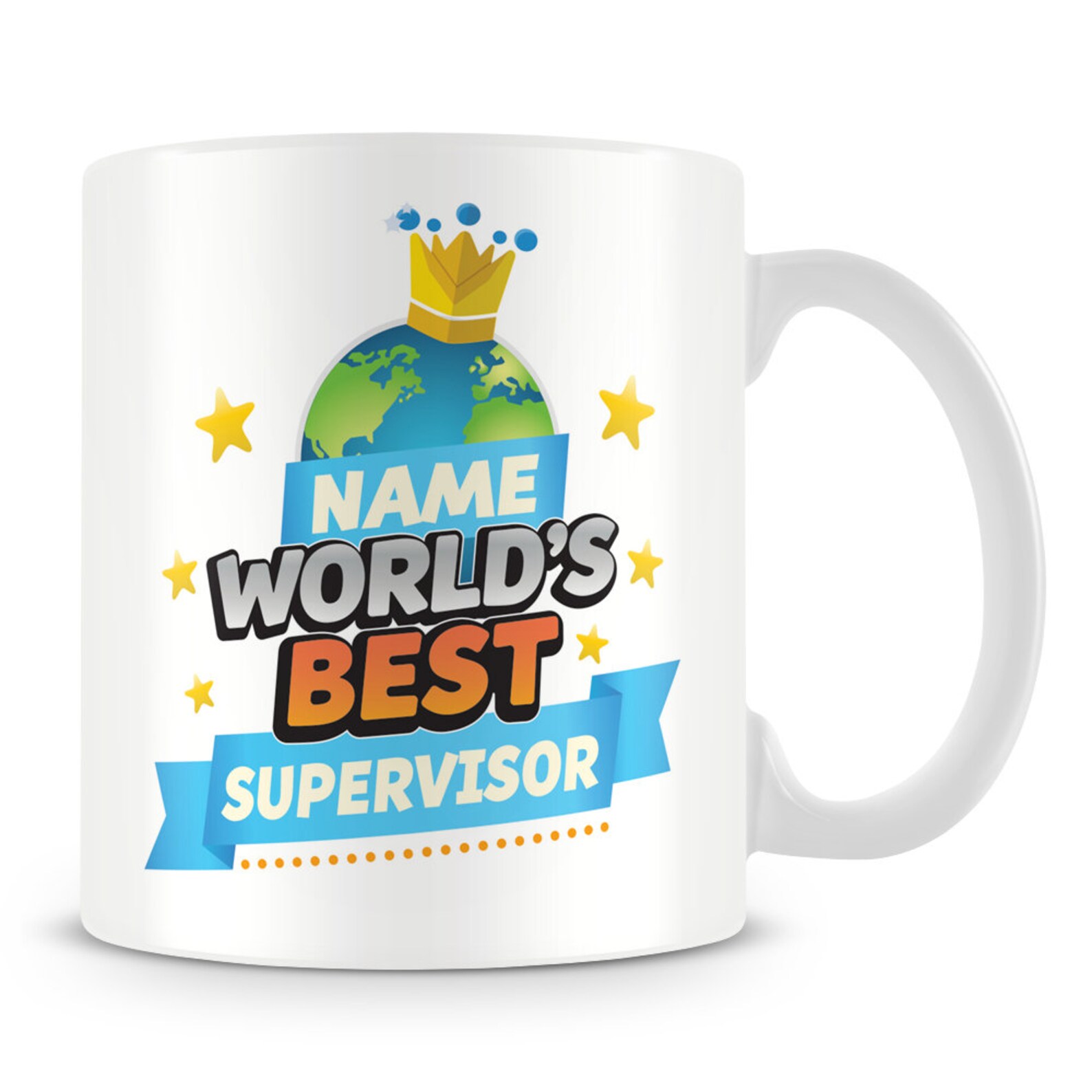 Supervisor Mug Worlds Best Supervisor Personalised Gift - Etsy