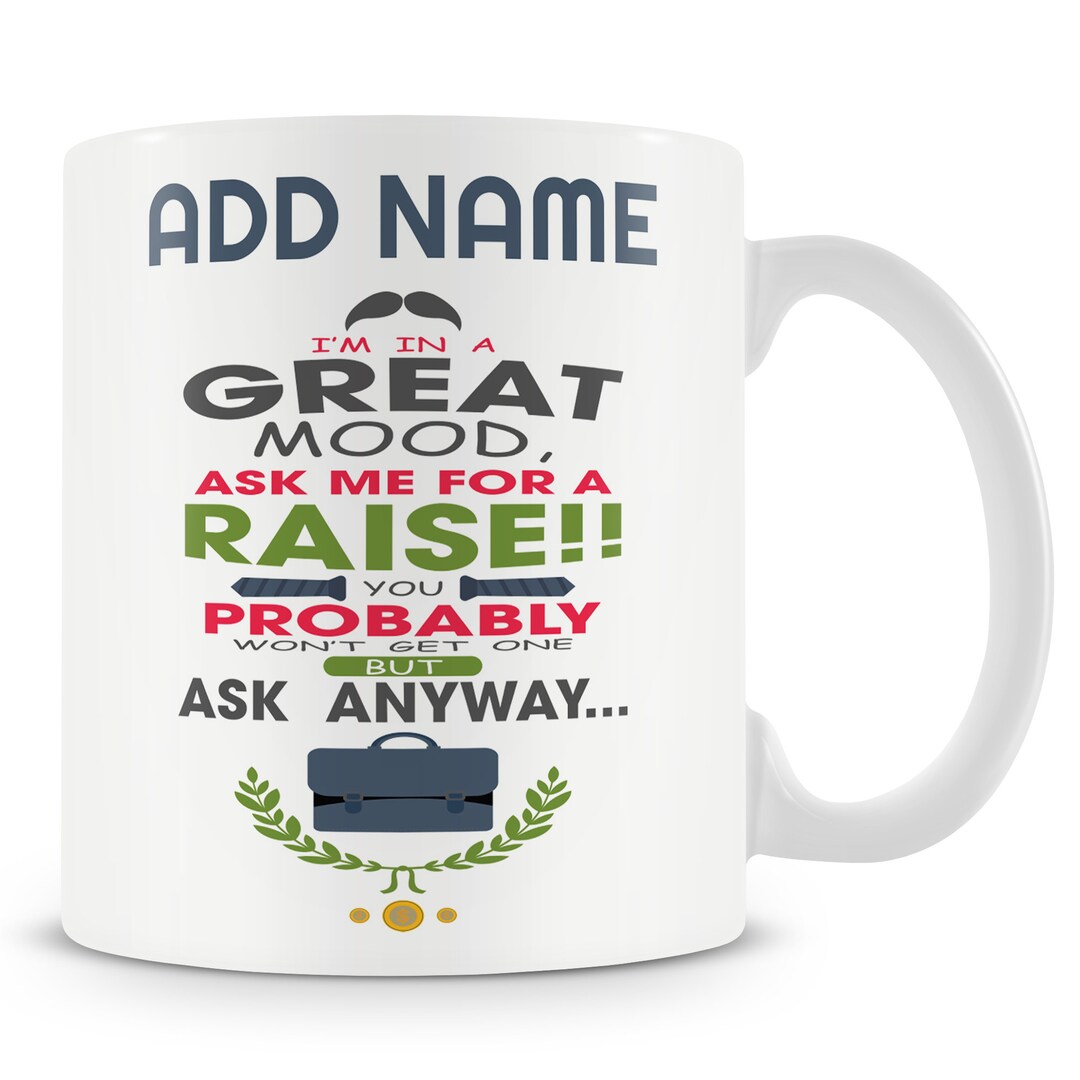 Boss Mug Personalised Gift Ask Me for A Raise - Etsy