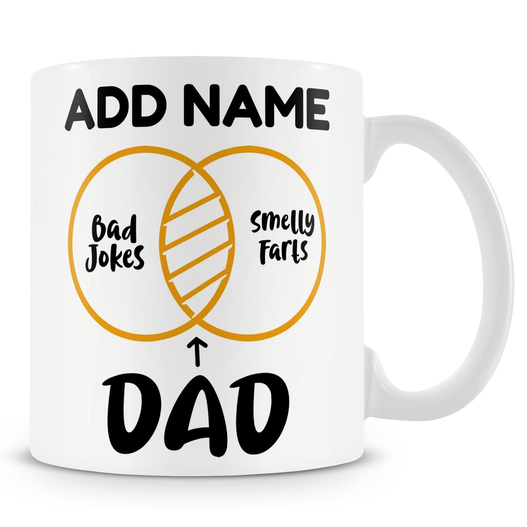 Dad Mug Personalised Gift Bad Jokes Smelly Farts - Etsy
