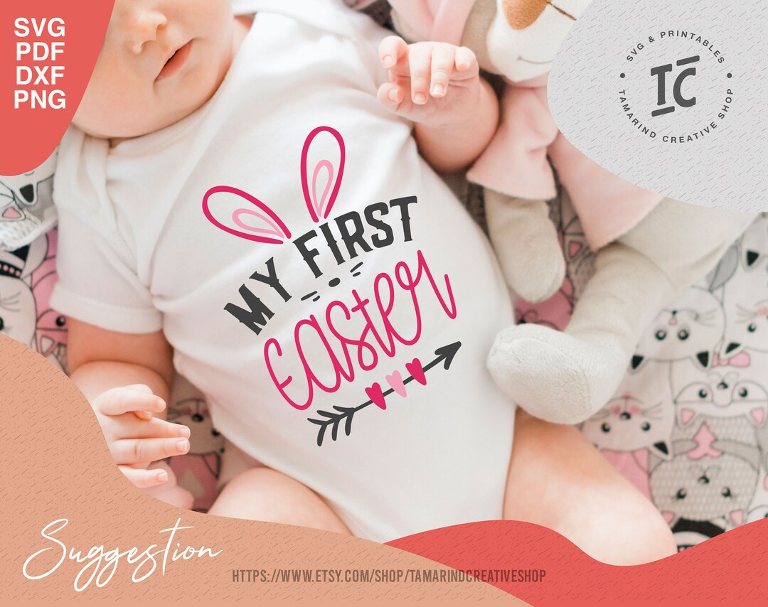 My First Easter CUT FILE for Cricut and Silhouette Studio My - Etsy