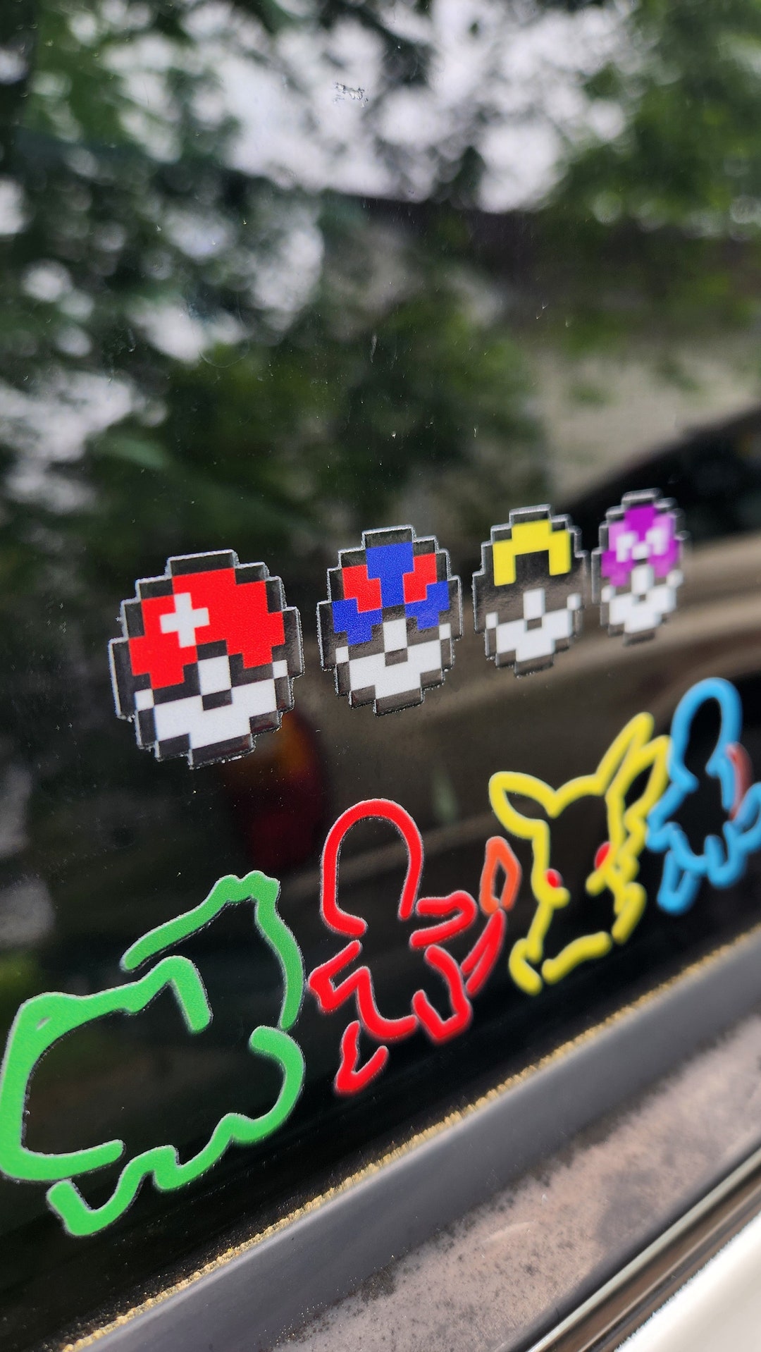 Mini Poke Ball Sticker Pack 8 Bit GBC Poké Ball Stickers Poke Great ...