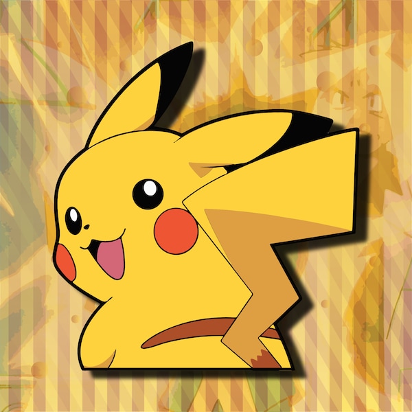 Pikachu Car Window Decal - Etsy
