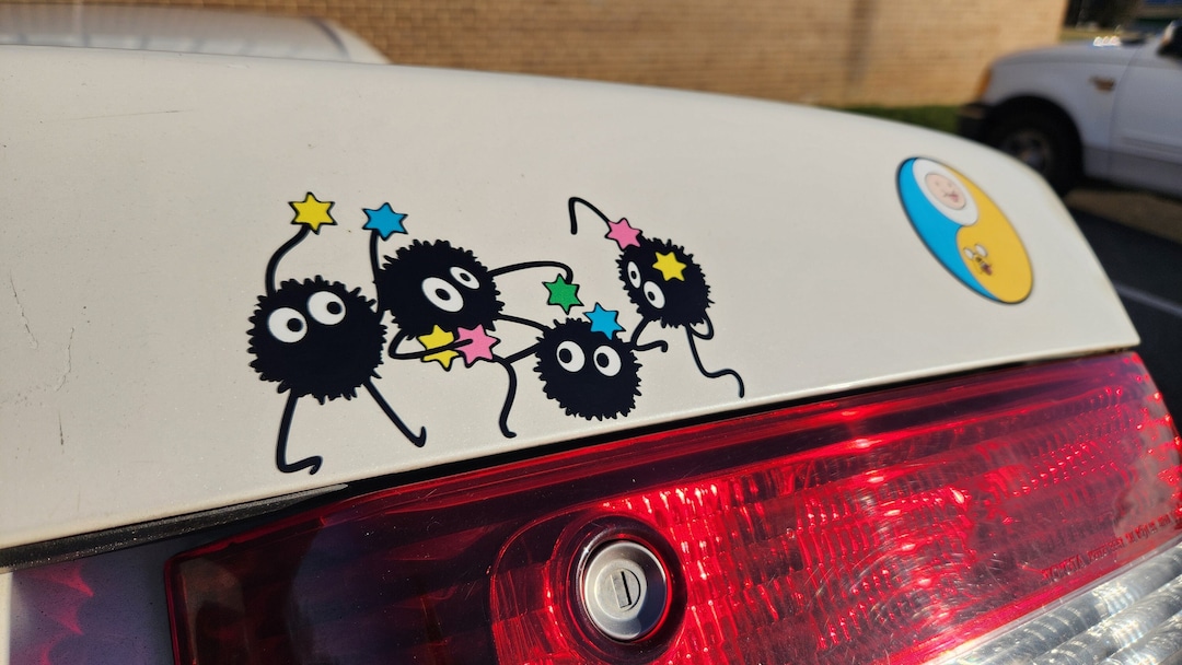 Ghibli Soot Sprites Car Decal Cute Vinyl Diecut Window Sticker ...