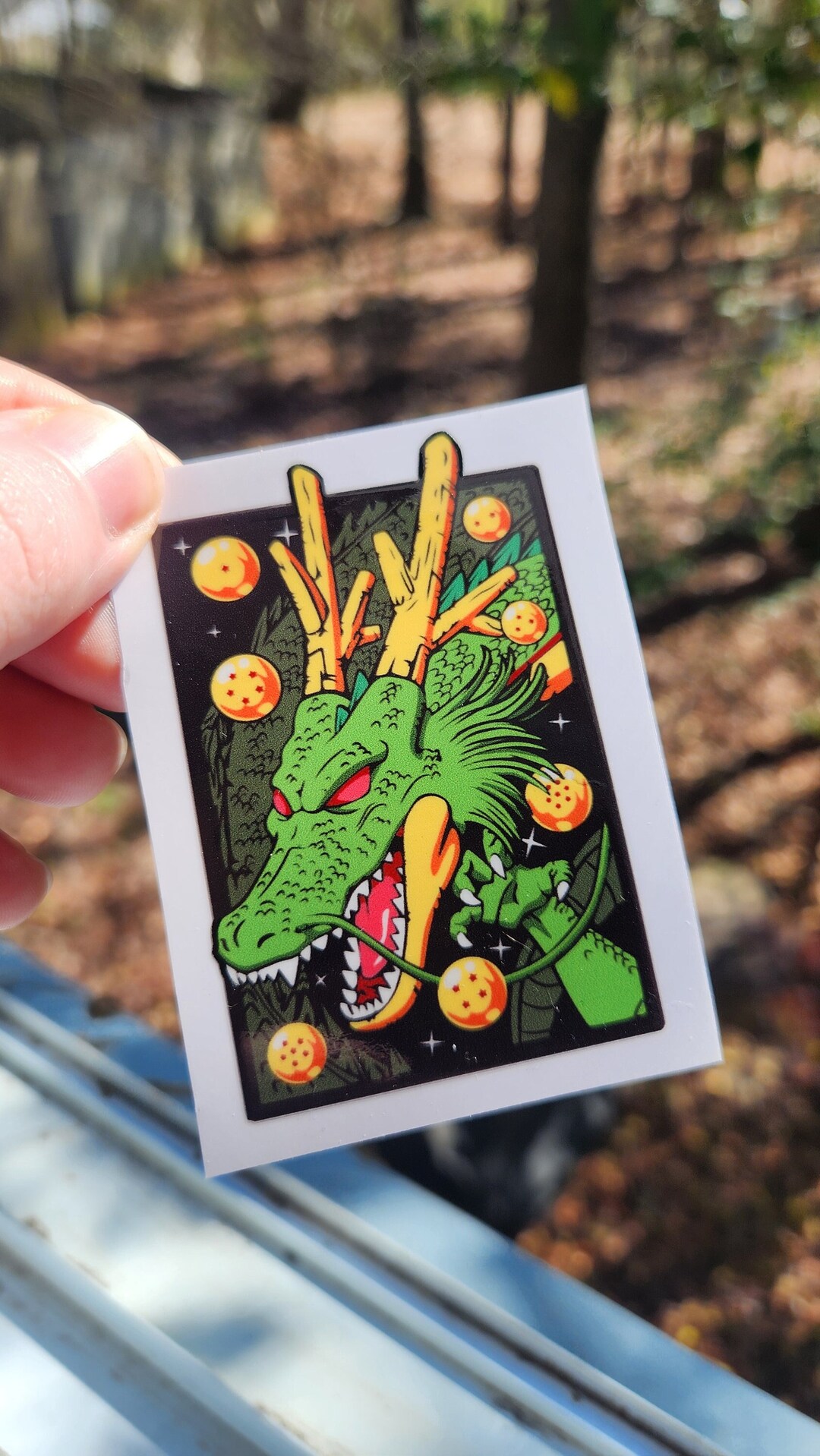 3D Shenron Sticker Dragon Ball Z Anime Sticker Dragon Peeker Water ...