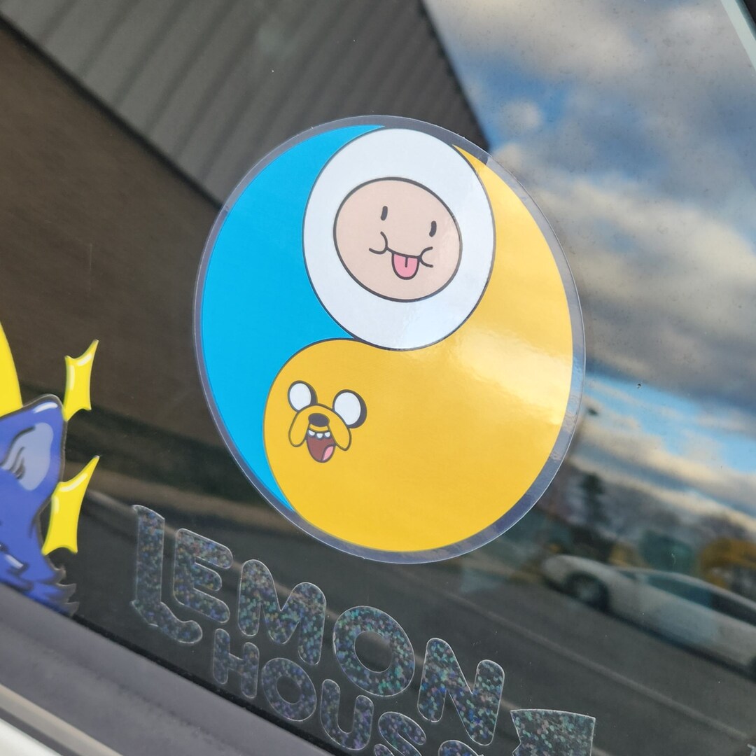 Finn and Jake Decal for Car Adventure Cartoon Sticker Gift Boy and Dog ...