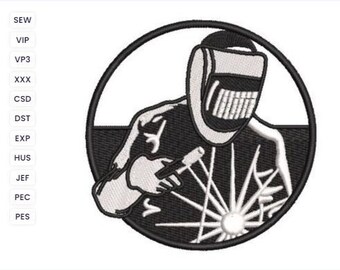 Welder Embroidery Design Instant Download - Etsy