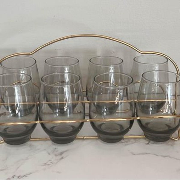 Glasses With Caddy - Etsy