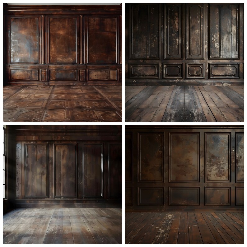 Rustic Brown Panel Wall Digital Backdrop Set Maternity Digital Backdrop ...