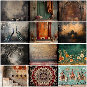 Indian Ethnic Fine Art Textures Digital Photo Backdrops, Indian Style ...