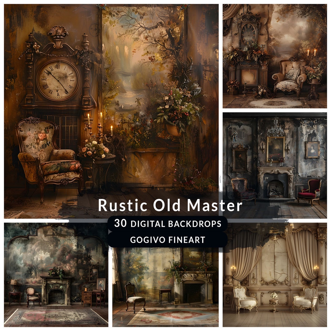 Old Master Maternity Digital Backdrop Overlays Vintage Grunge Wall ...