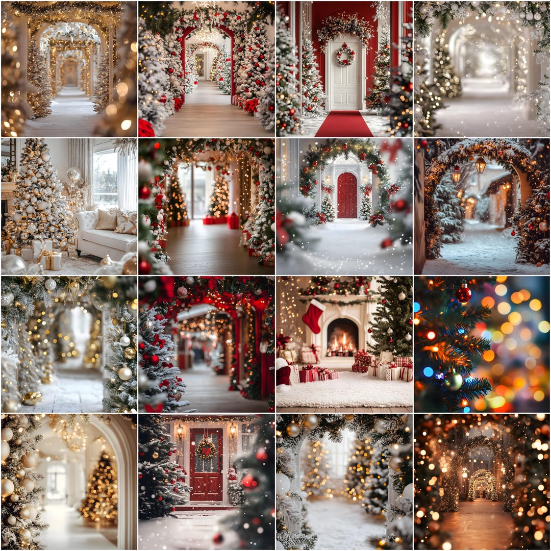 Holiday Christmas Digital Backdrops, Christmastime Digital Photography ...