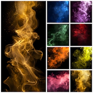 Color Smoke Overlay, Photoshop Overlays, Digital Smoke Photo Backdrop ...